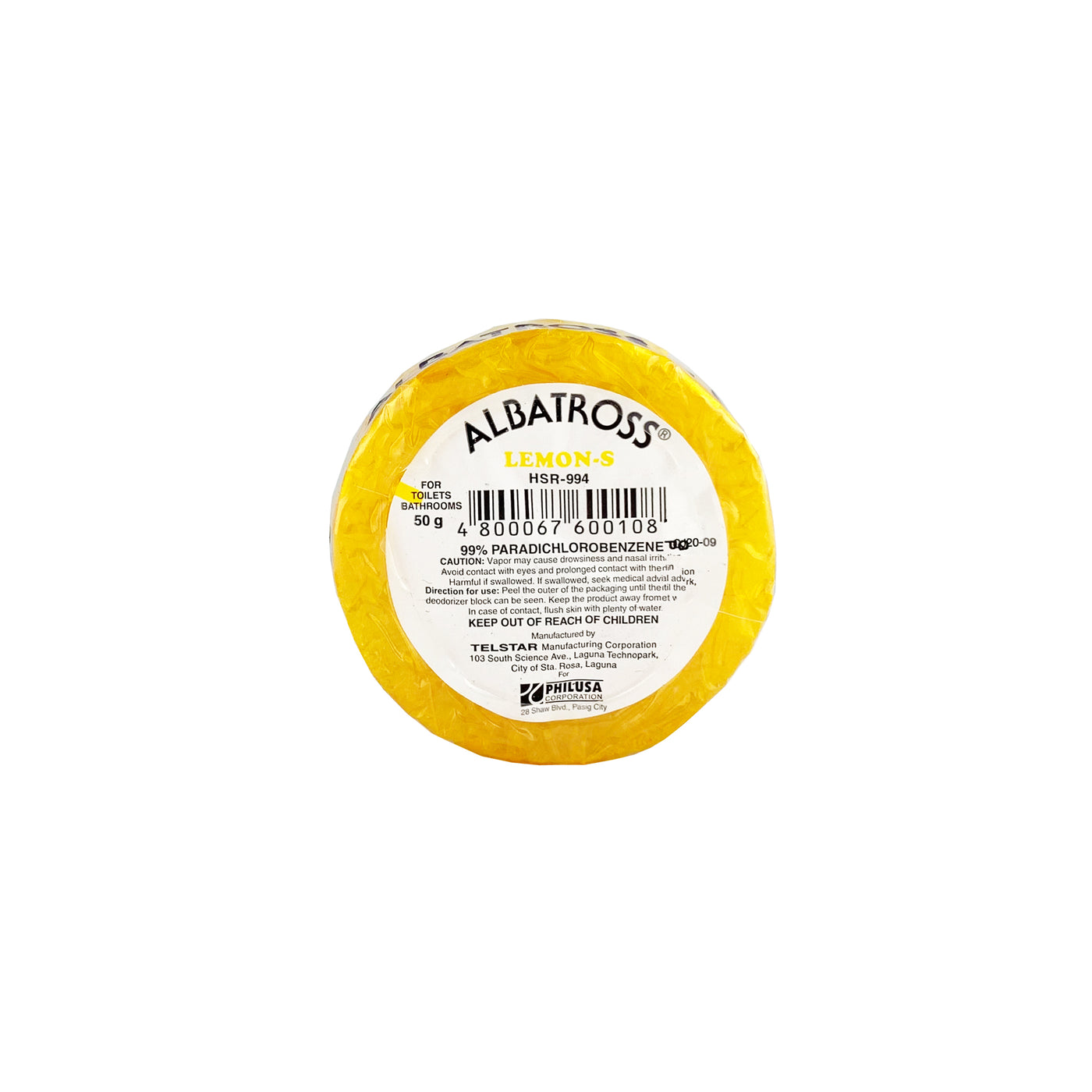 Albatross Deodorizer Lemon Refill 50g — PHILUSA Online Store