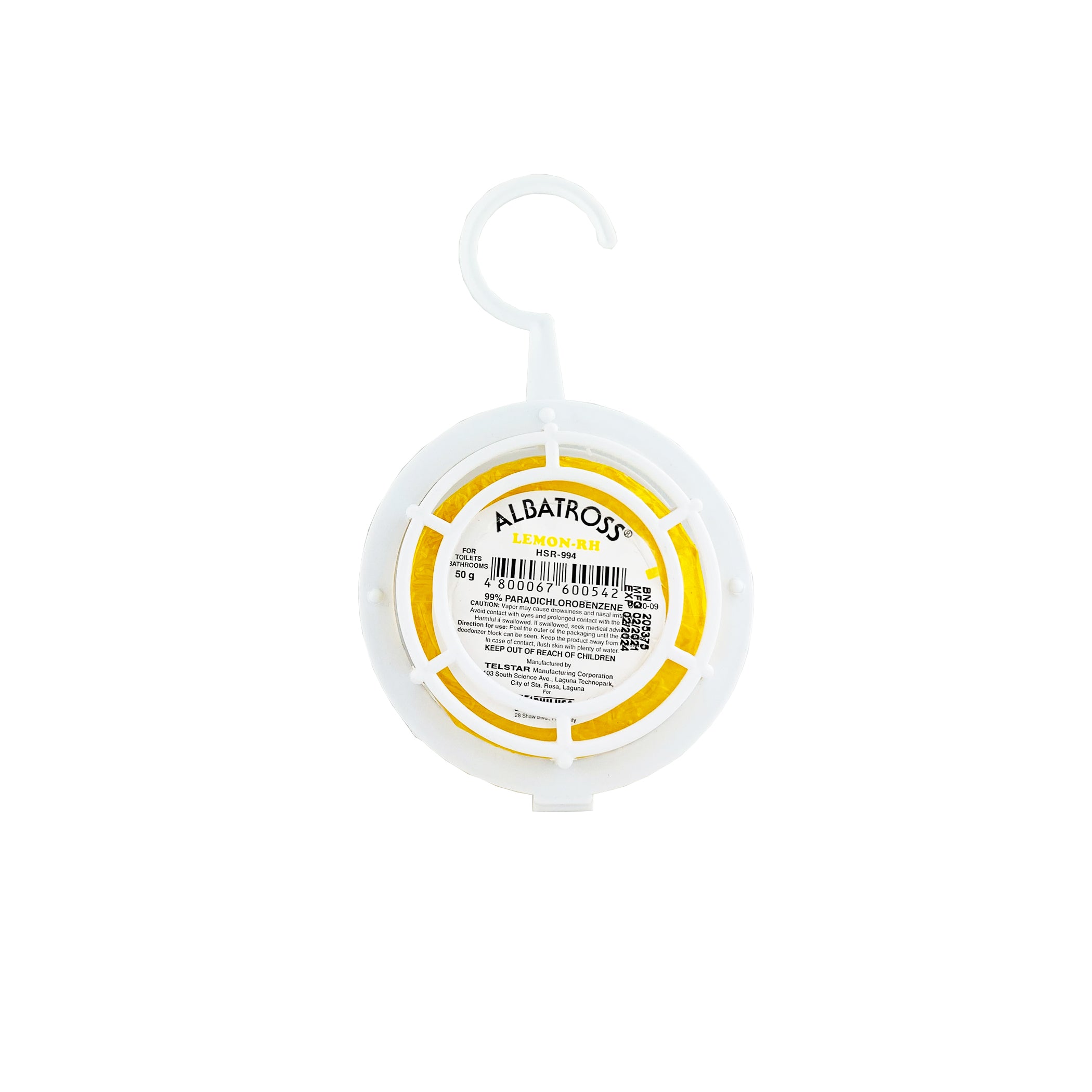 Albatross Deodorizer Lemon with Holder 50g — PHILUSA Online Store