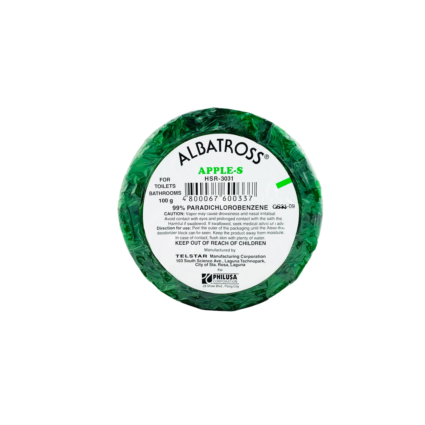 Albatross Deodorizer Apple Refill 100g — PHILUSA Online Store