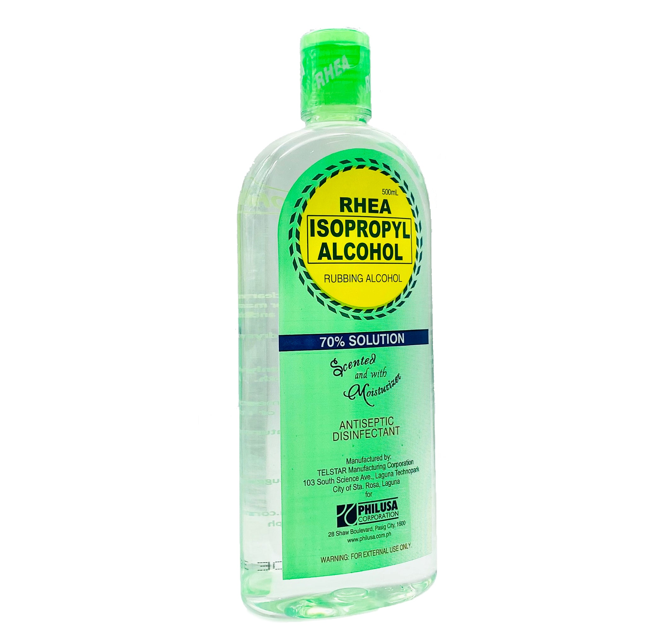 RHEA Isopropyl Alcohol 70% with Moisturizer 500mL — PHILUSA Online Store