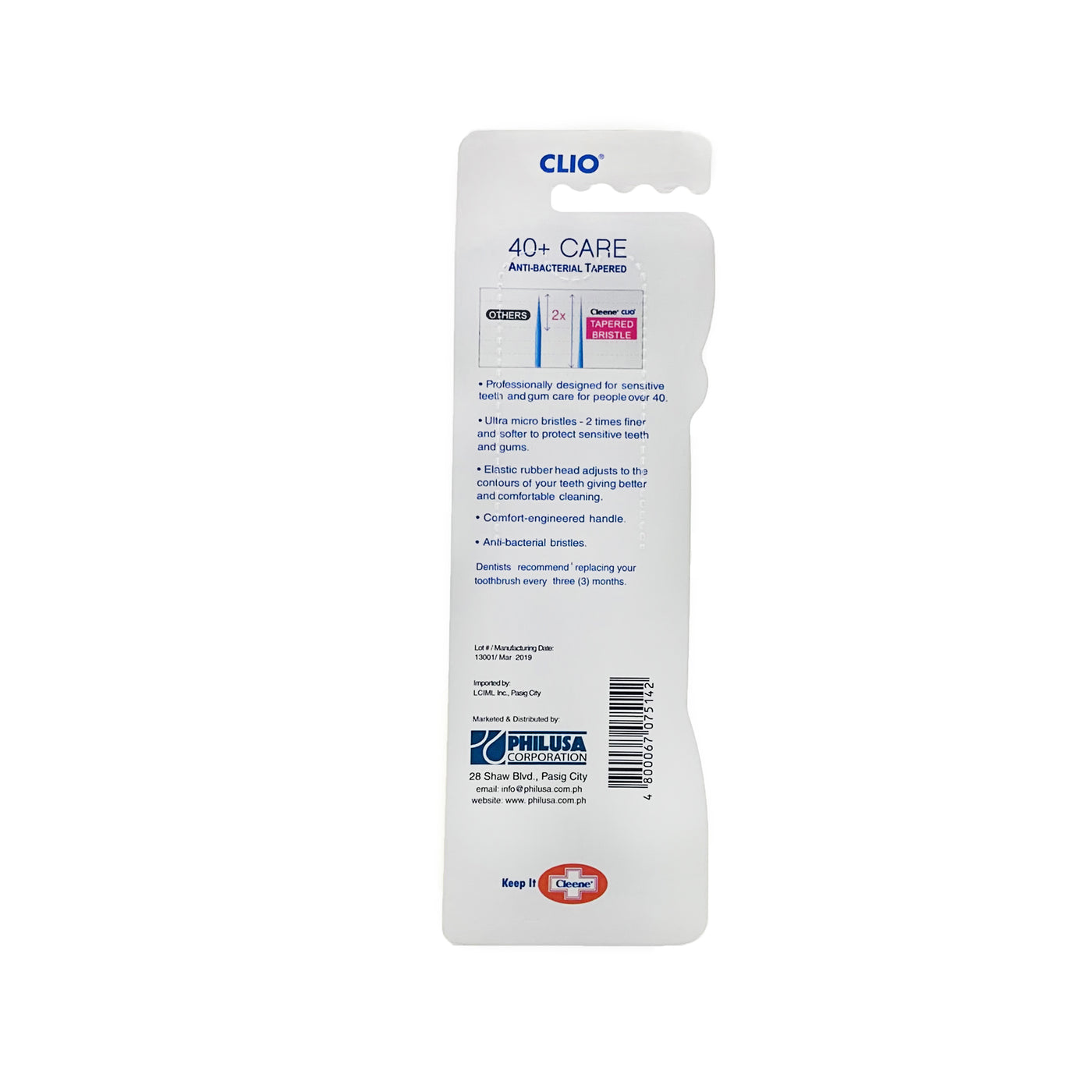 Cleene CLIO Toothbrush 40+ Buy 2 Take 1 Free — PHILUSA Online Store