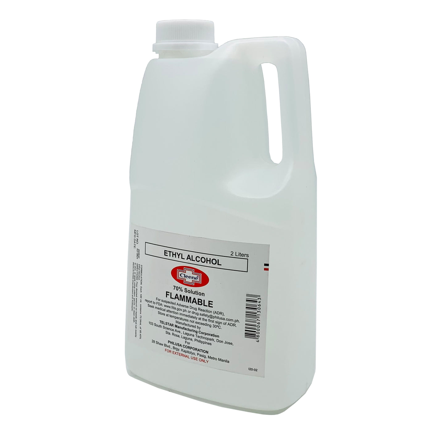 Cleene Ethyl Alcohol 70% 2 Liters — PHILUSA Online Store