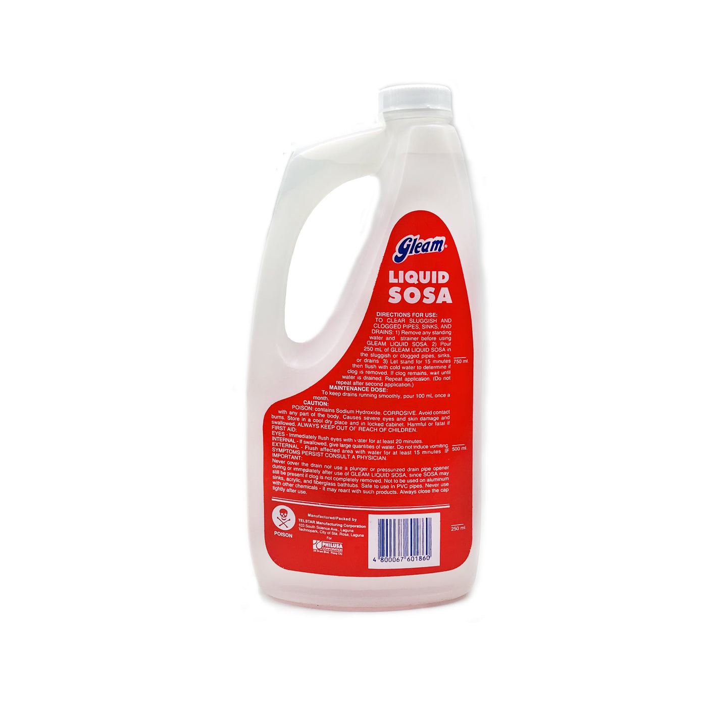 Gleam Liquid Sosa 1 Liter — PHILUSA Online Store