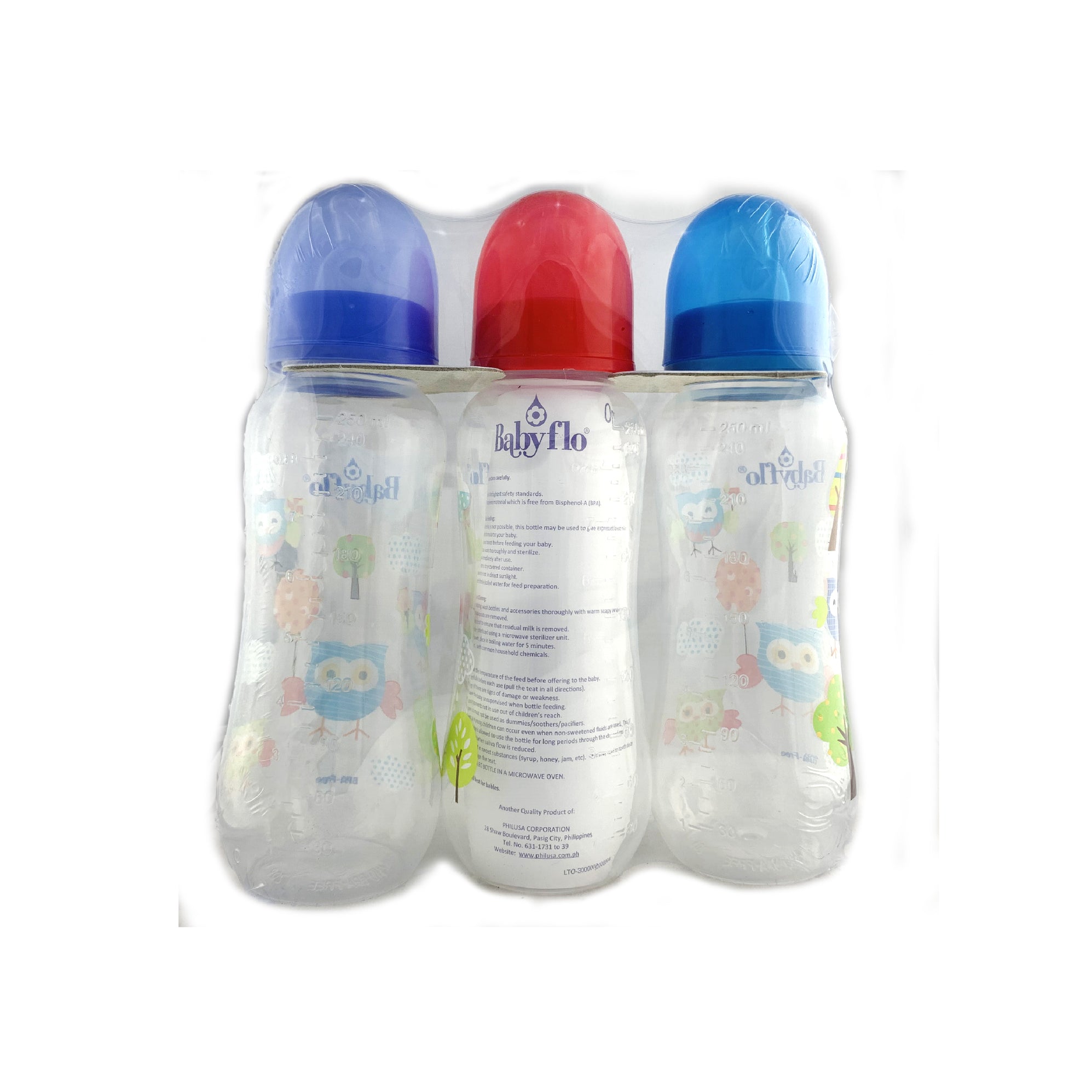 Babyflo Feeding Bottle Tri-Pack 8oz — PHILUSA Online Store