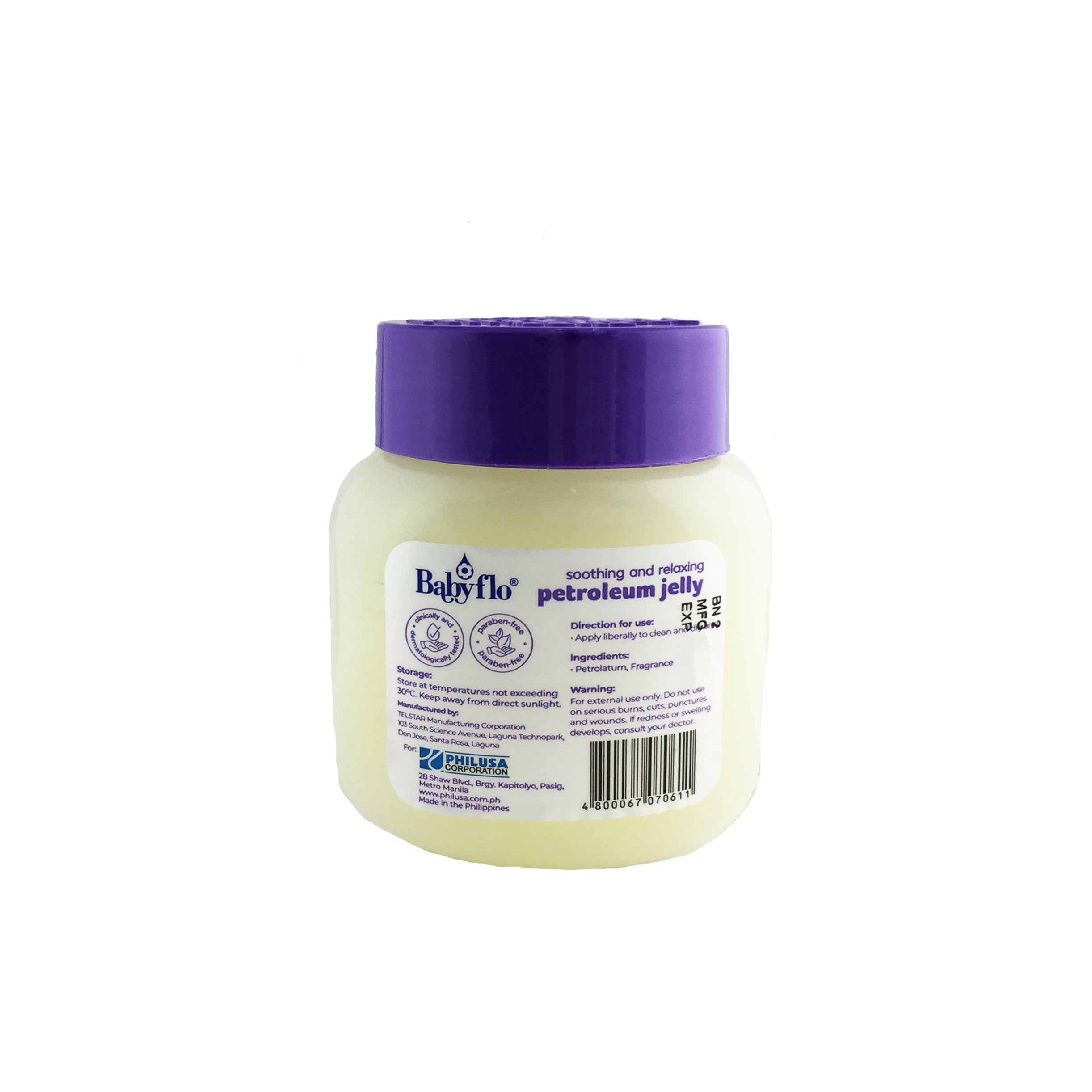 Babyflo Petroleum Jelly Soothing & Relaxing 100g — PHILUSA Online Store
