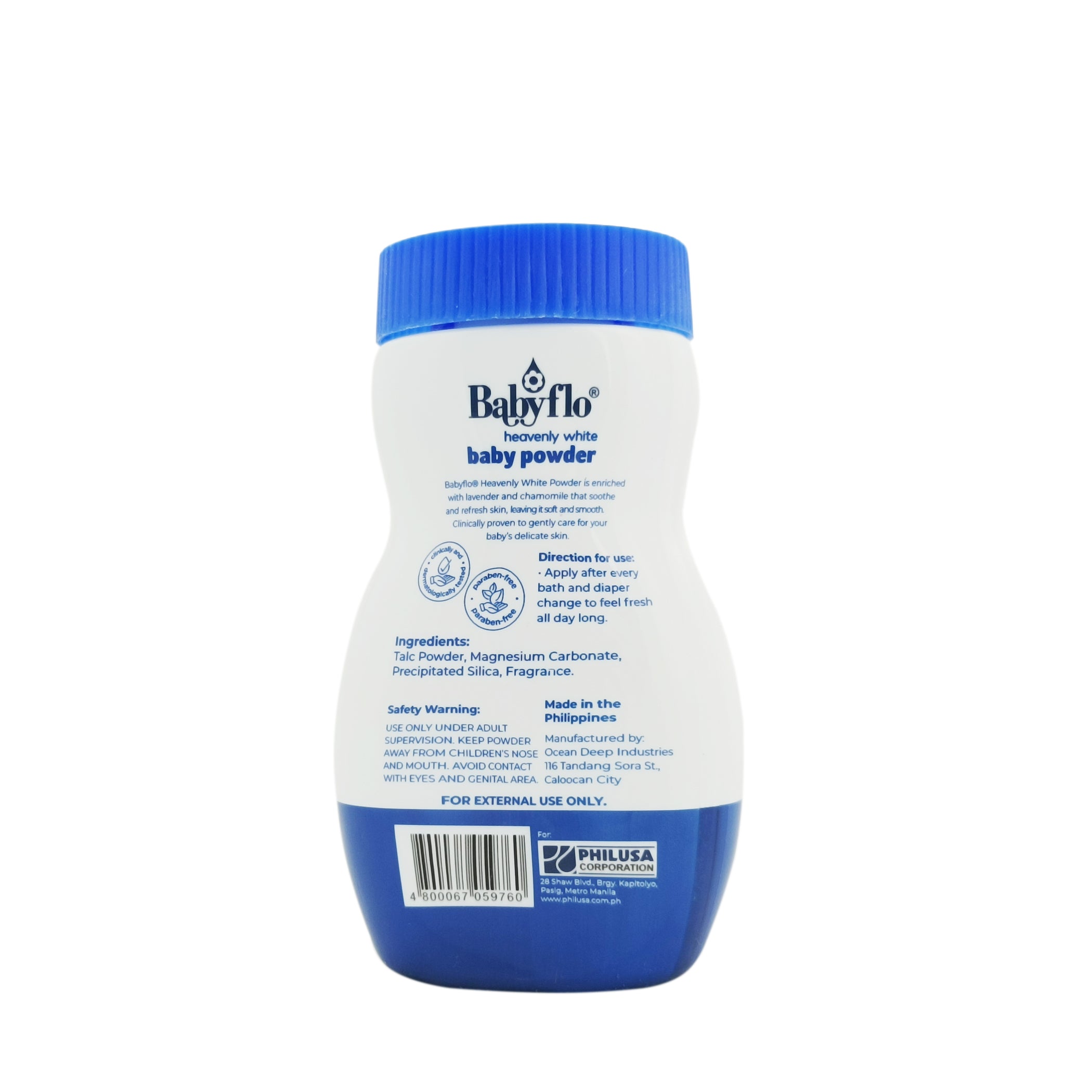 Babyflo Baby Powder Heavenly White 50g — PHILUSA Online Store