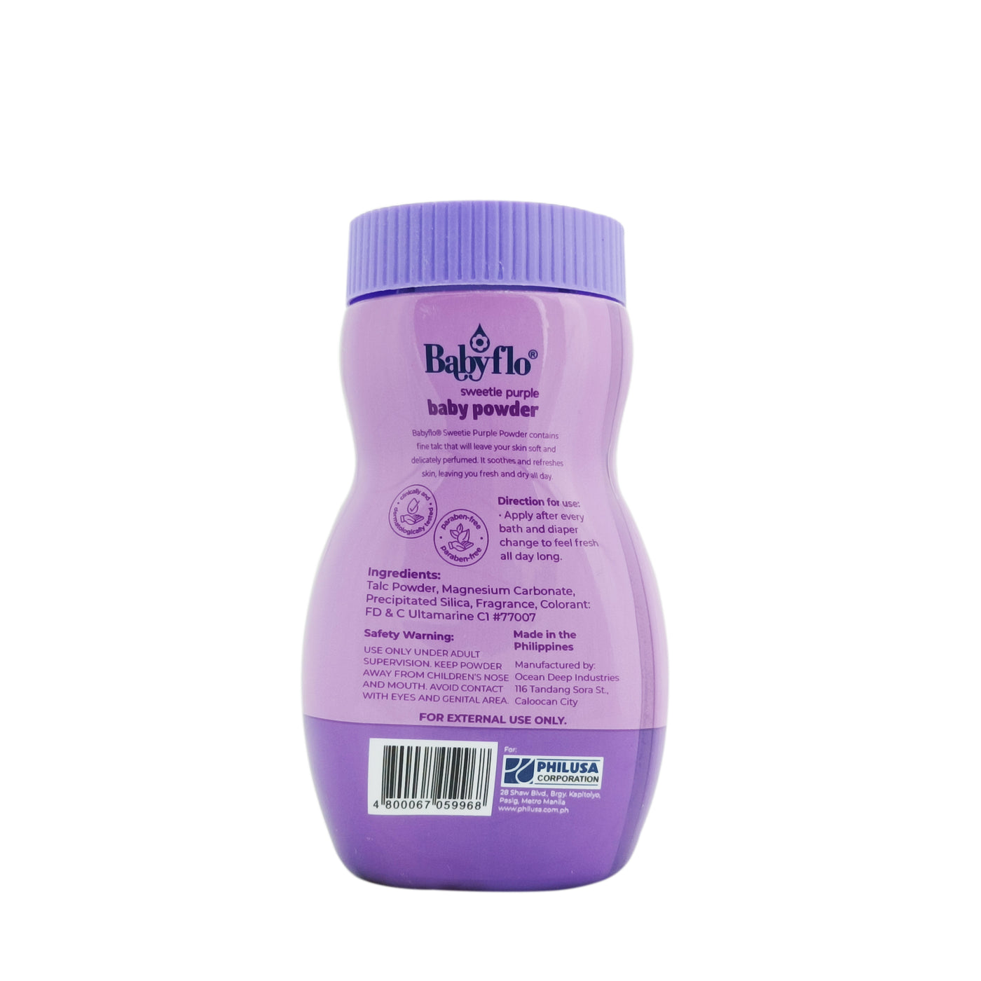 Babyflo Baby Powder Sweetie Purple 50g — PHILUSA Online Store