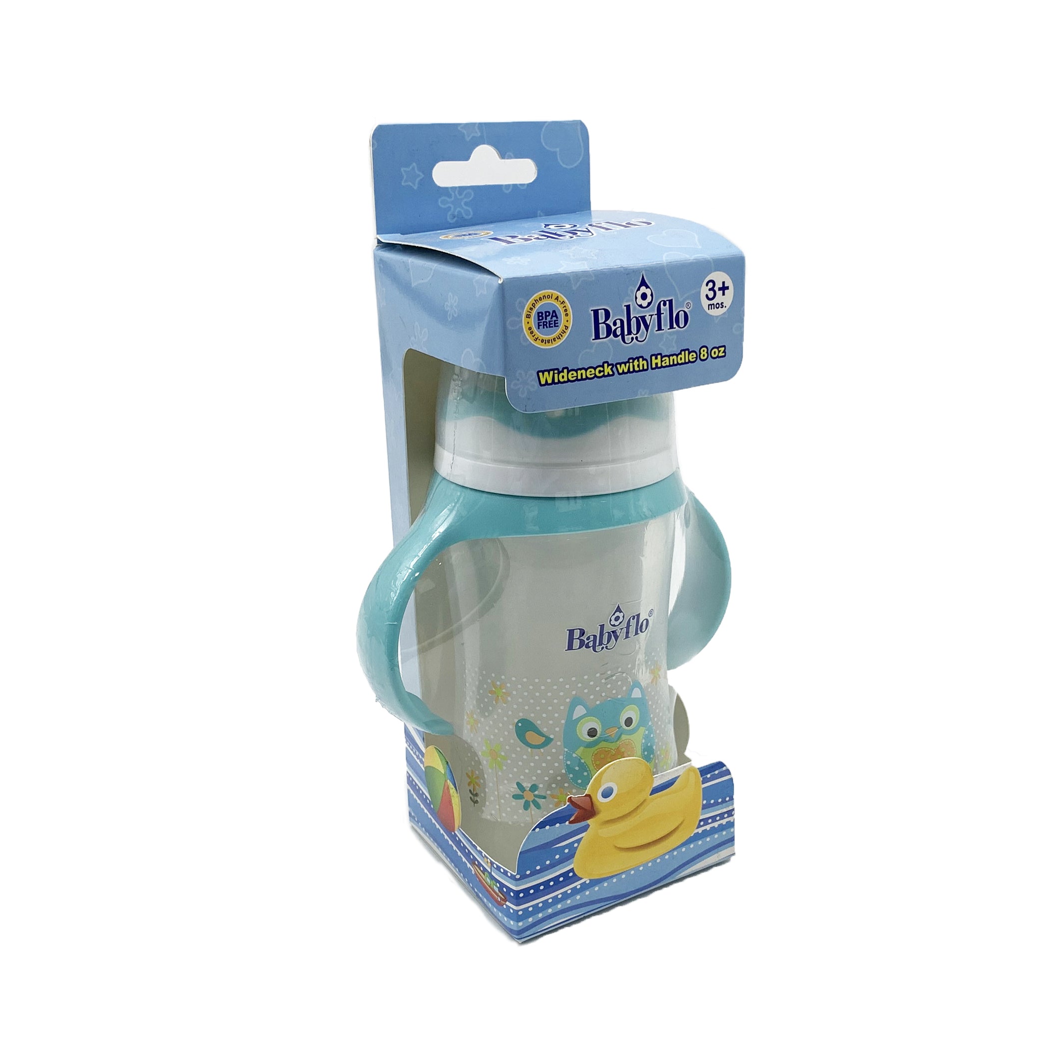 Babyflo Feeding Bottle Wide Neck with Handle 4oz — PHILUSA Online Store