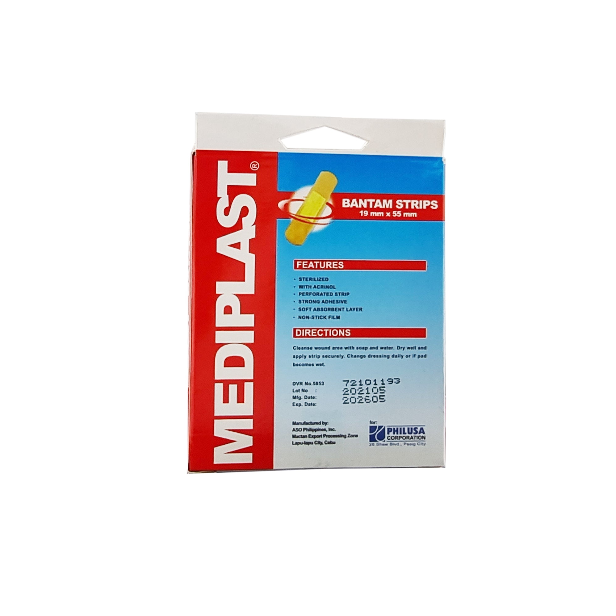 MEDIPLAST Plastic Strips Bantam 25s — PHILUSA Online Store